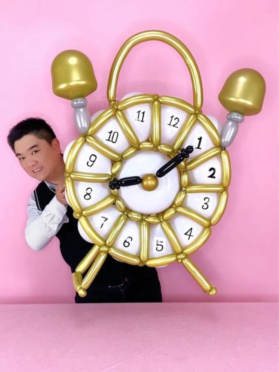 用气球做一个钟表 980元学习气球派对找气球叔叔,8合一全能课程(气球...