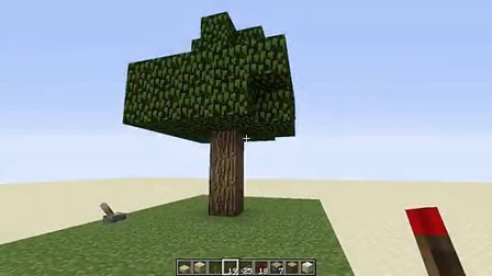 大树变身隐藏门,教你如何在Minecraft里树下藏家