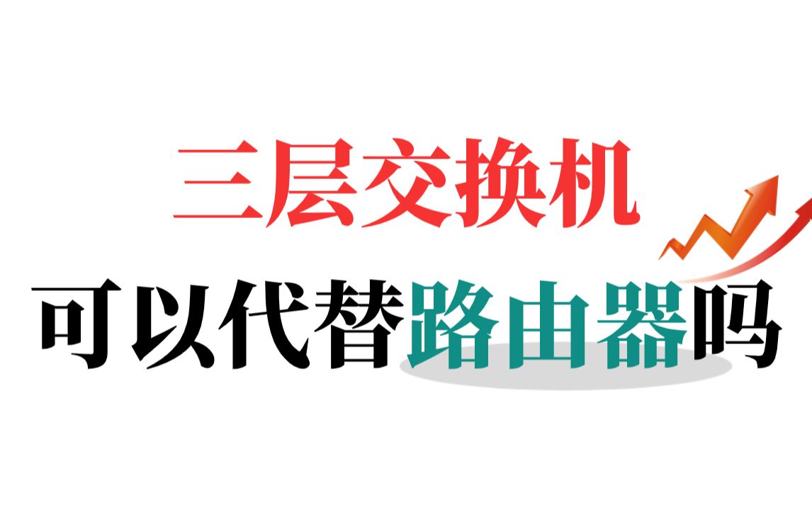 【网络工程师科普小知识】三层交换机可以当路由器用!那还需要配置...