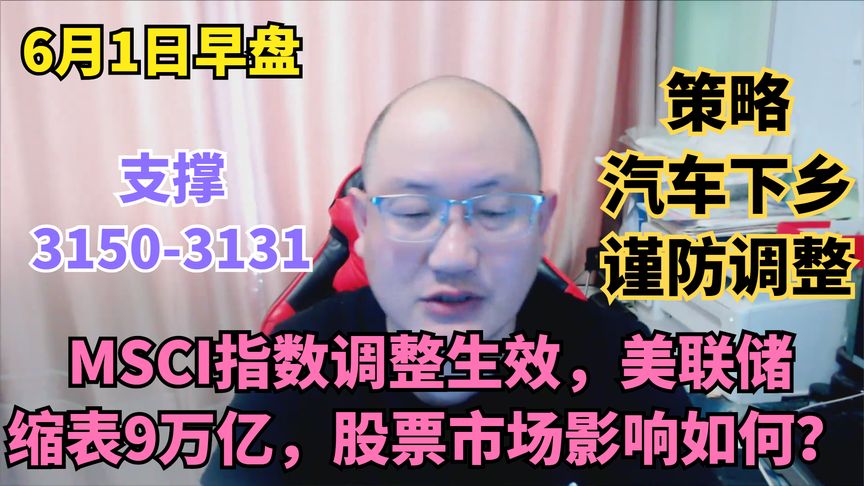 重磅!MSCI指数调整生效,美联储缩表9万亿,股票市场影响如何?