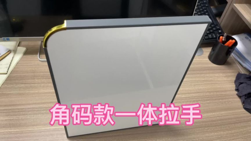 新款免拉手.仿不锈钢,角码就是拉手,不需要再安装拉手#橱柜门