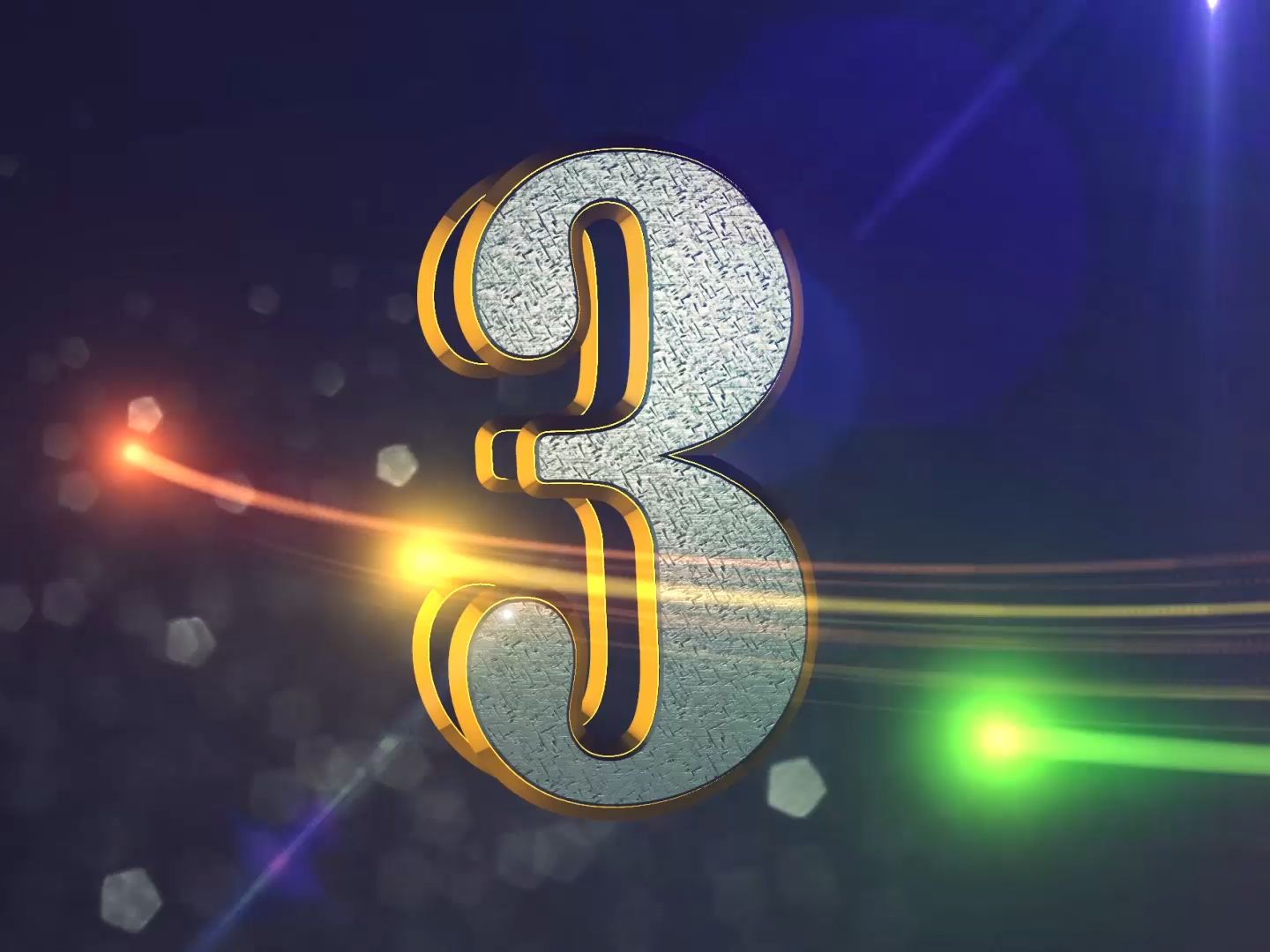 (hg124)酷炫光线十秒倒计时(有音乐)视频素材