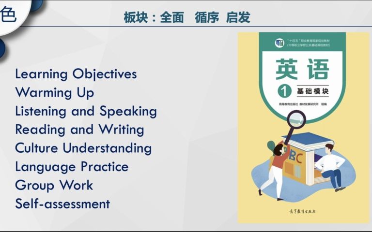 高教版中职英语基础模块二-- 新课标教材设计理念及应用