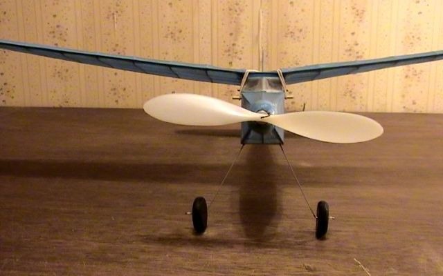 【微型轻木航模】橡皮筋自由飞Phantom Fury maiden航模制作,...