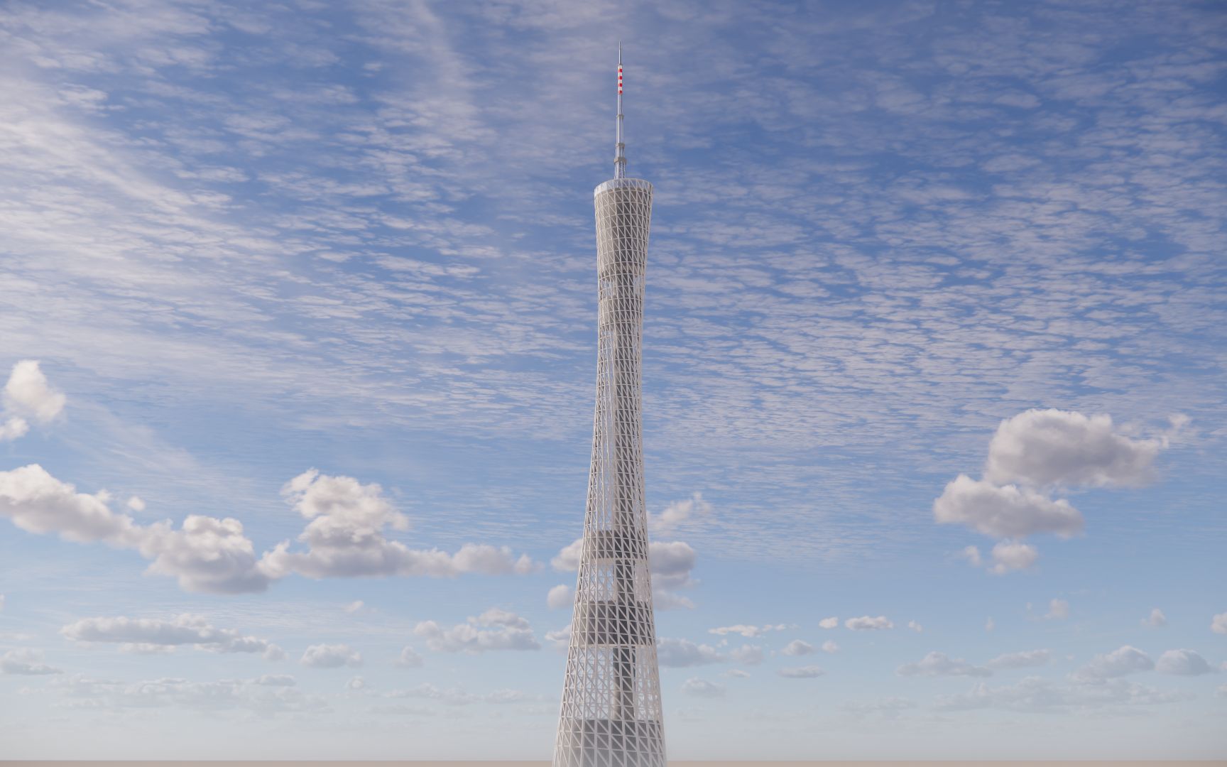 广州塔建模篇(Sketchup建模-小白-插件学习)
