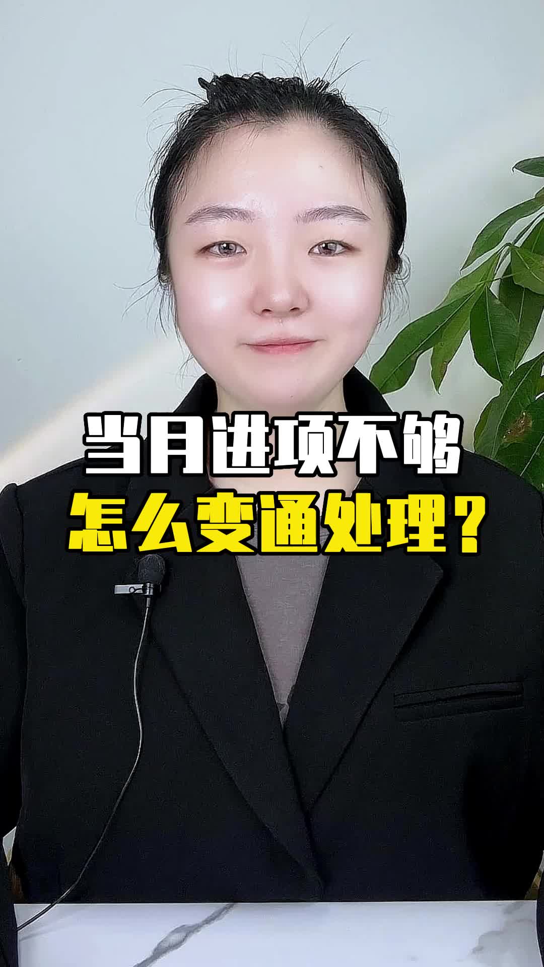 当月进项实在不够,下个月就到了,怎么变通处理?