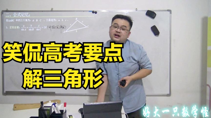 1.1正弦定理、余弦定理和面积公式—高中数学入门新高考数学基础