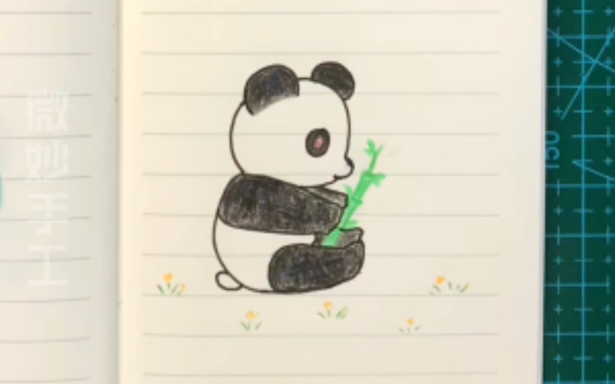 每日一画(56)简笔画大熊猫