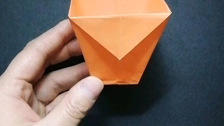 桌面垃圾桶的折纸教程