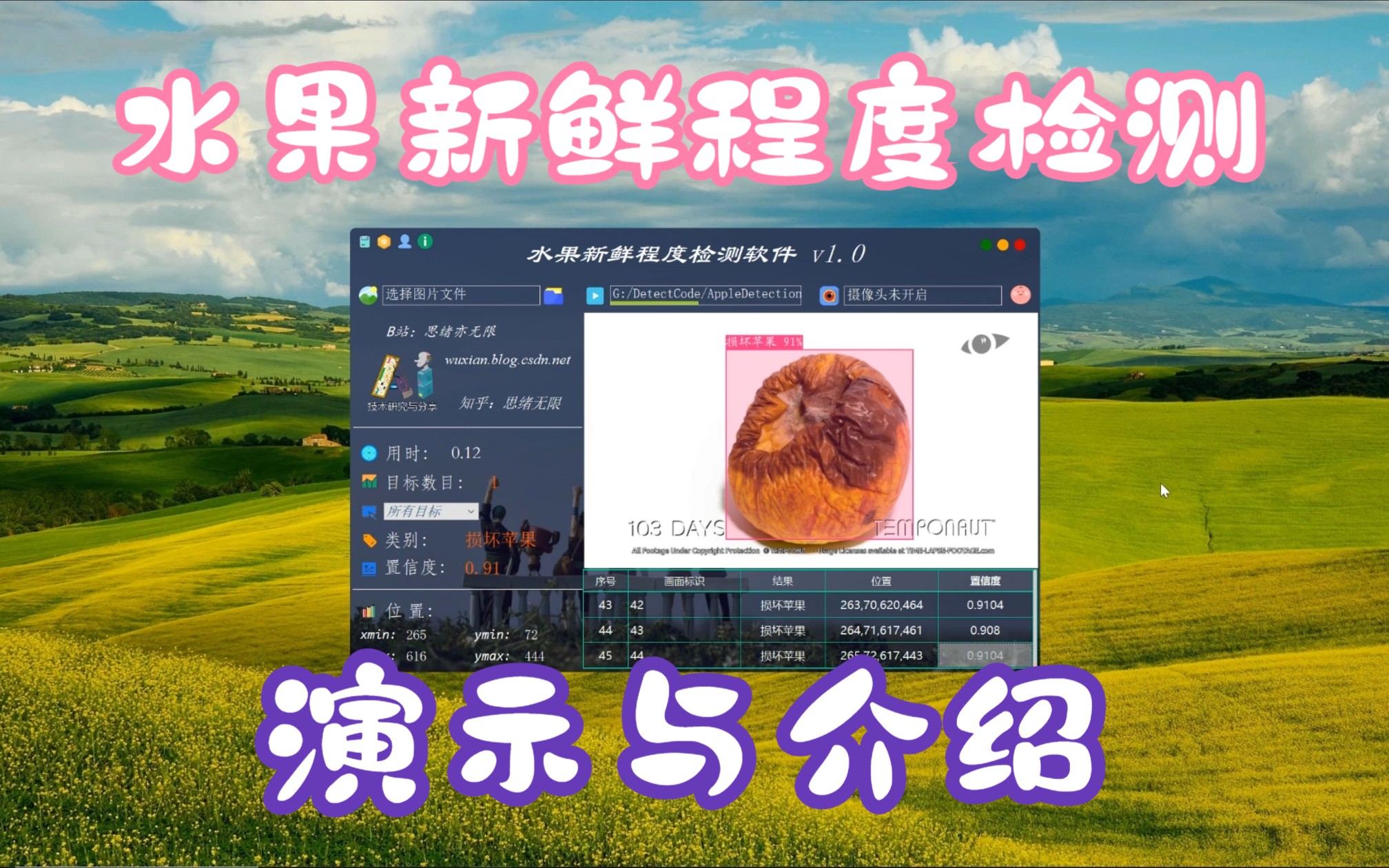 水果新鲜程度检测系统演示与介绍(UI界面+YOLOv5+训练数据集)