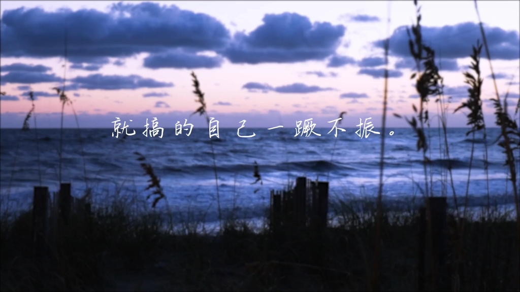 ...就把自己变成不堪重负的样子,不要碰到一点不确定性,就觉得自己前途...