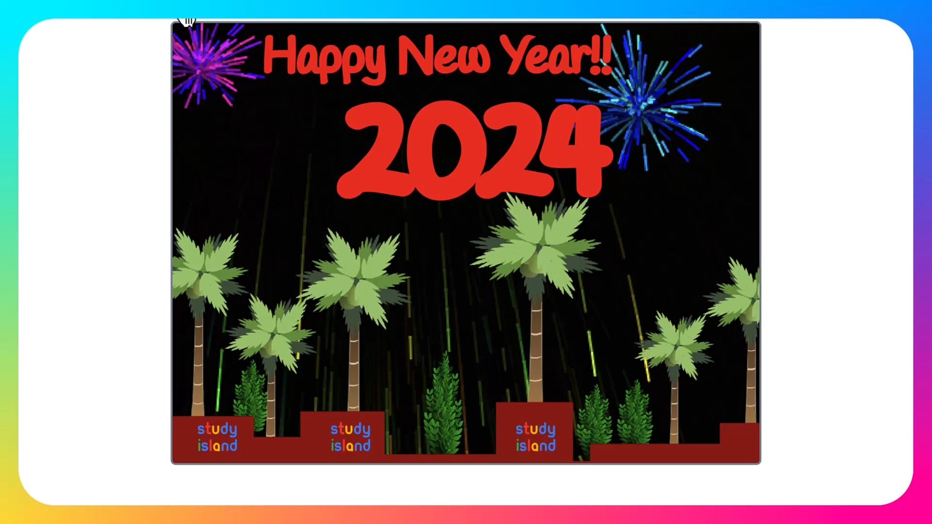 Happy New Year 2024 Scratch编程动画