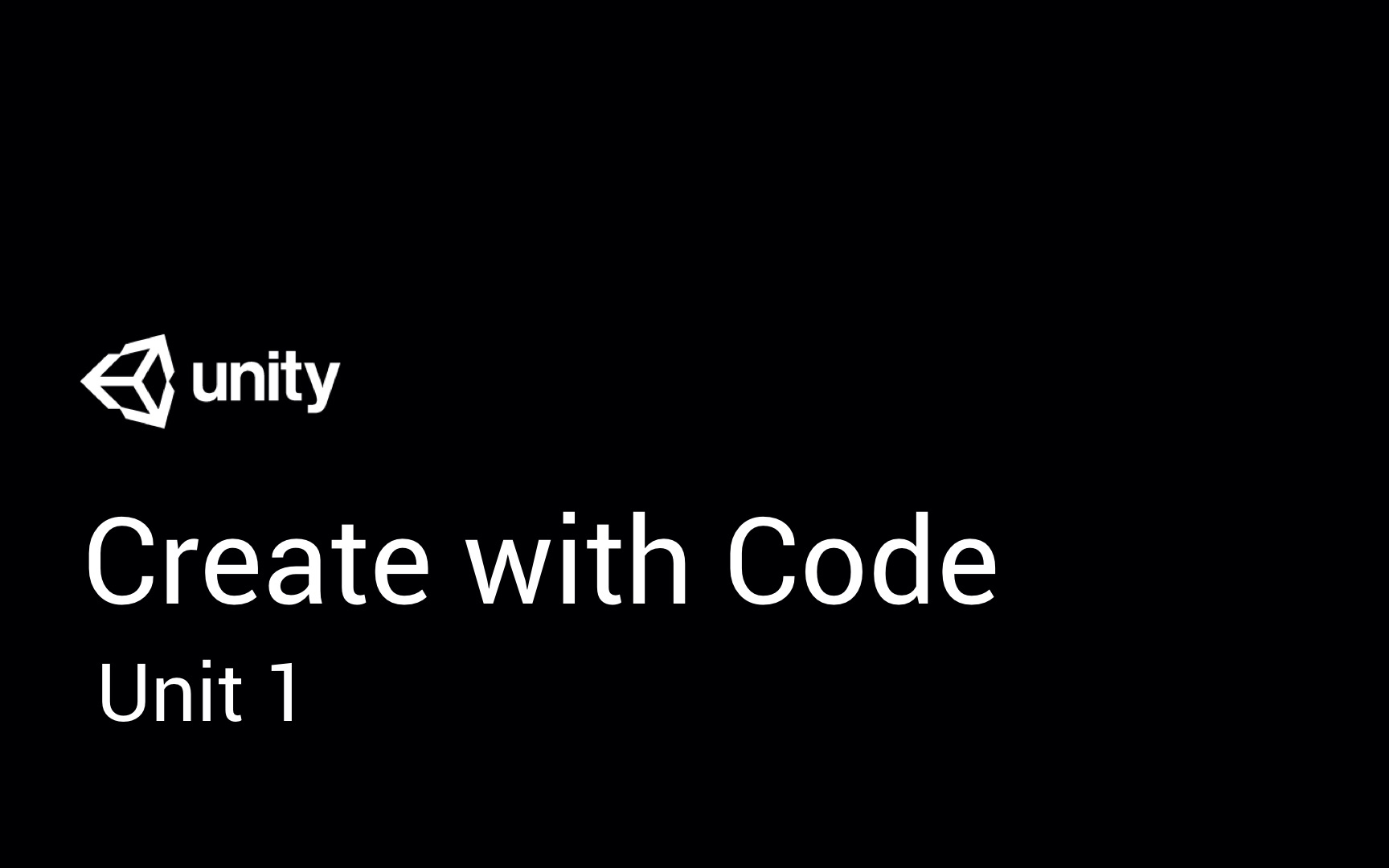 Unity官方直播录像:零基础3D入门 Unit 1(2020.3.12)