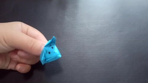 亲子互动折纸会动的嘴巴折纸过程简单易学