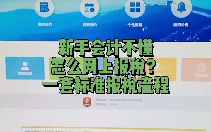 新手会计不会报税 一套标准报税流程分享给你 一分钟学会报税