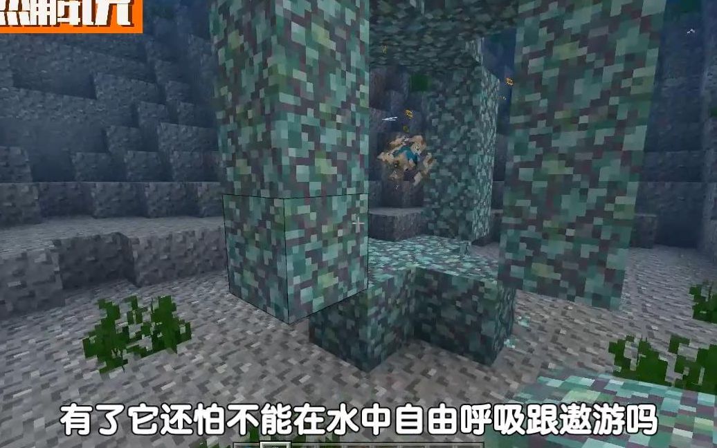 我的世界:盘点6大水下呼吸技巧,海龟帽可自带?第六名最好用!