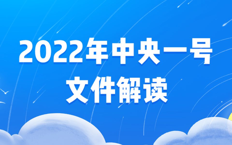 2022年中央一号文件解读