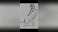 中国美术学院附中毕业生人物素描优秀作品#美术生 #央美三郎画室
