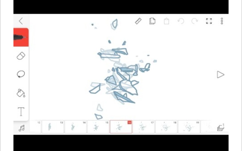 【FlipaClip】玻璃破碎特效(速度动画)
