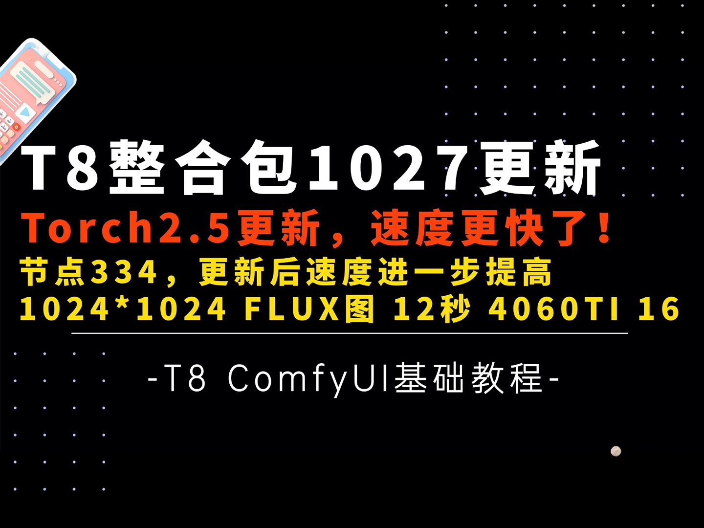 ...二创秋叶整合包1027更新 Torch250 Cuda124,节点334-T8 Comfyui教程