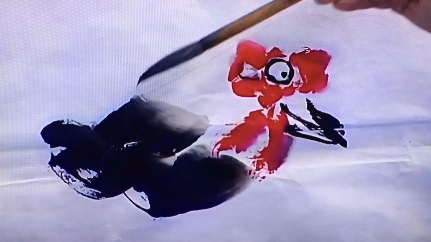 享受学:著名花鸟画家吴悦石老师教画写意花鸟画“鸡”