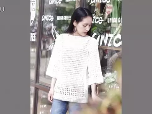 ...日系钩针套头衫 全程讲解 零基础编织视频女式毛衣 儿童毛衣编织...