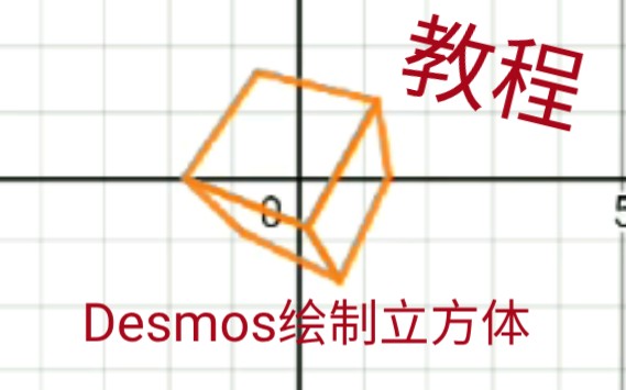 Desmos绘制立方体教程,图标链接在简介