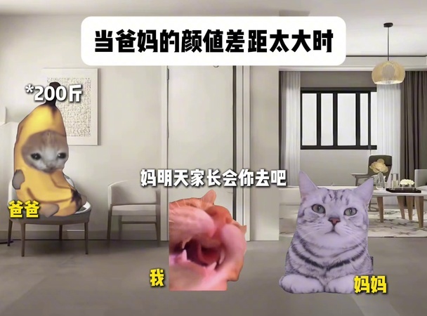当爸妈的颜值差距太大时