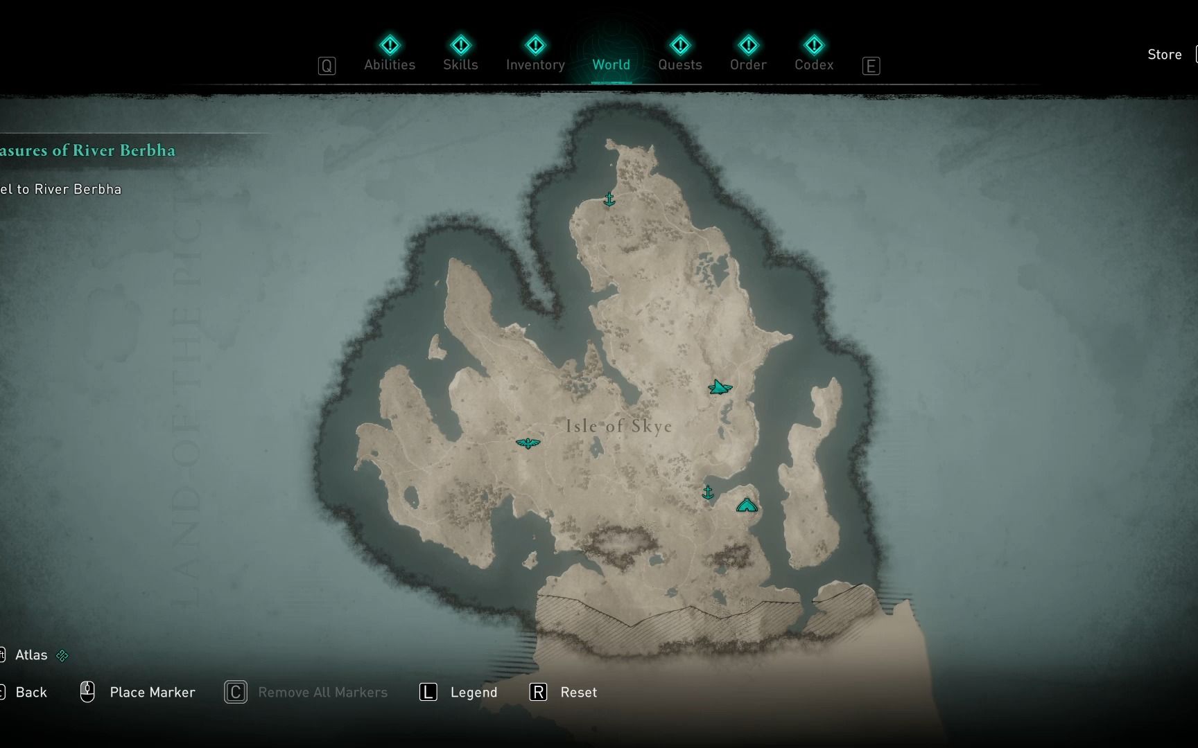 22分钟鹰眼绕刺客信条英灵殿斯凯岛地图一圈