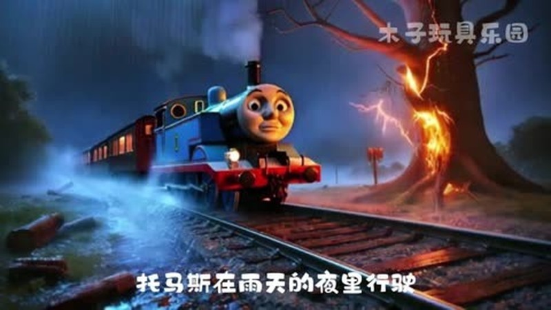 托马斯火车撞树动漫场景引发关注