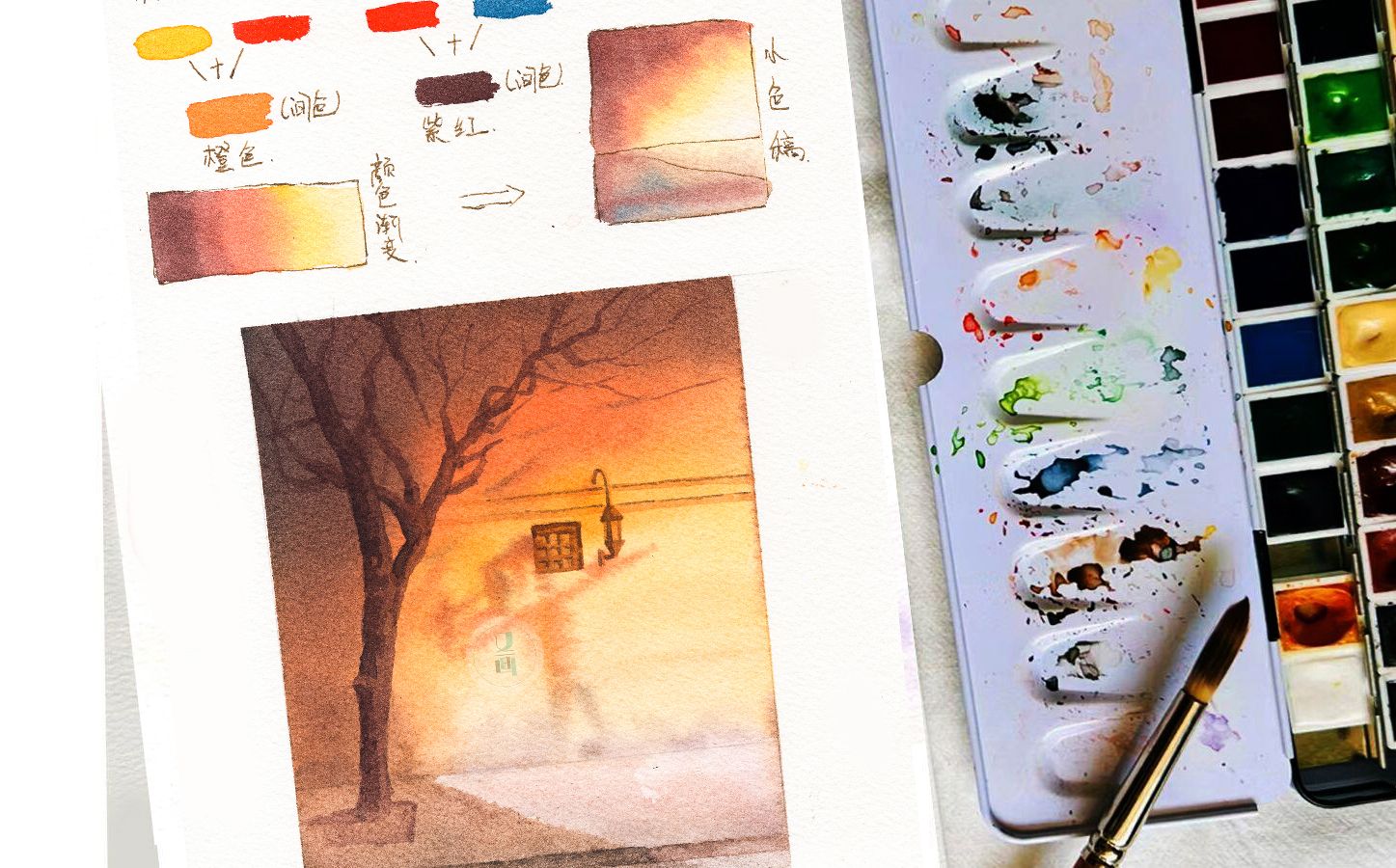 水彩光影怎么画?万能打光方法