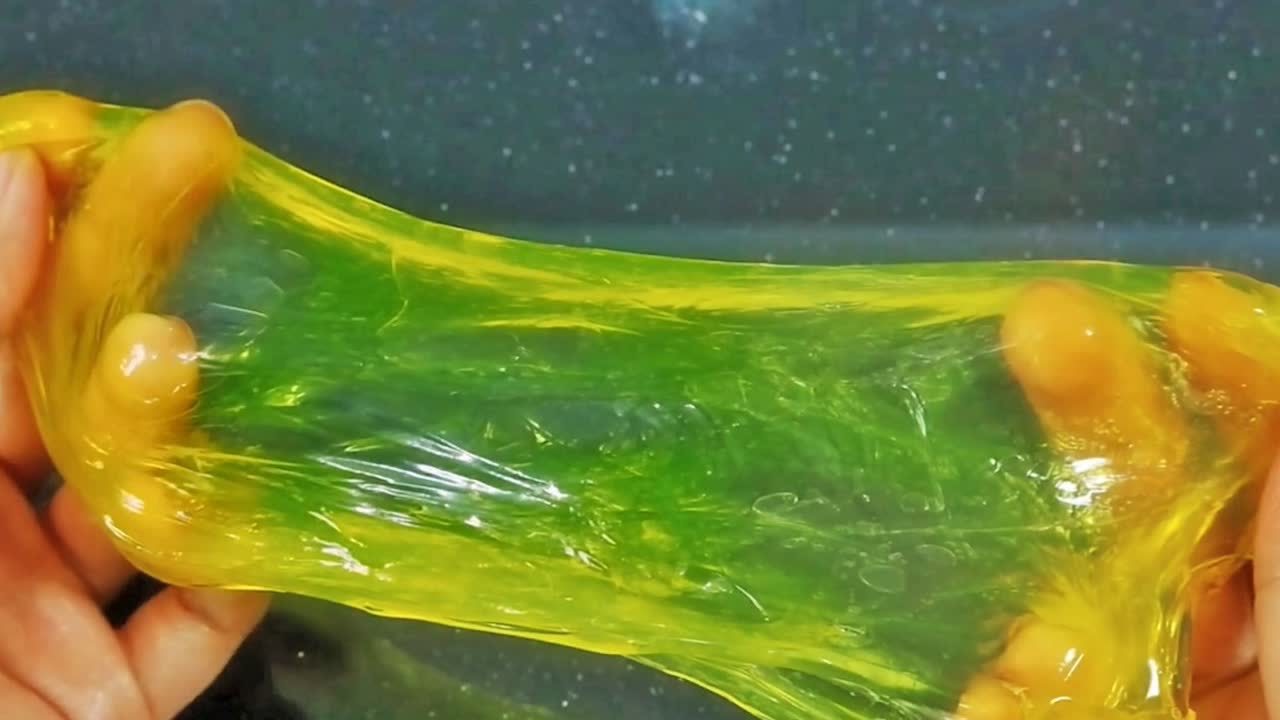 无硼砂无胶水自制泰透水晶泥,只用家中两种材料,就能得到史莱姆