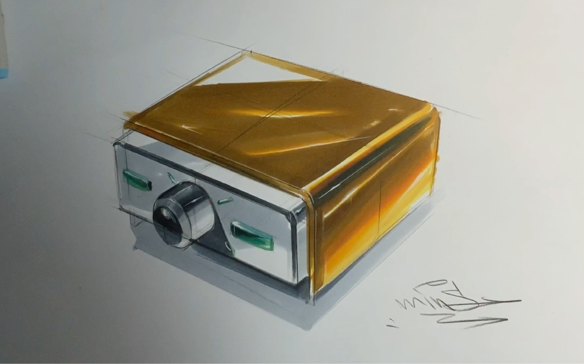 【MinSketch】工业设计手绘表现 马克笔表现技法