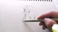 动漫怎么画?老艺术家教你一招,几分钟画一幅画,简单易学!