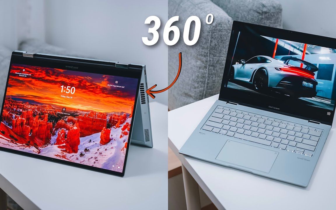 【笔记本测评】华硕ASUS Zenbook 14 Flip OLED 上手体验《Lim ...