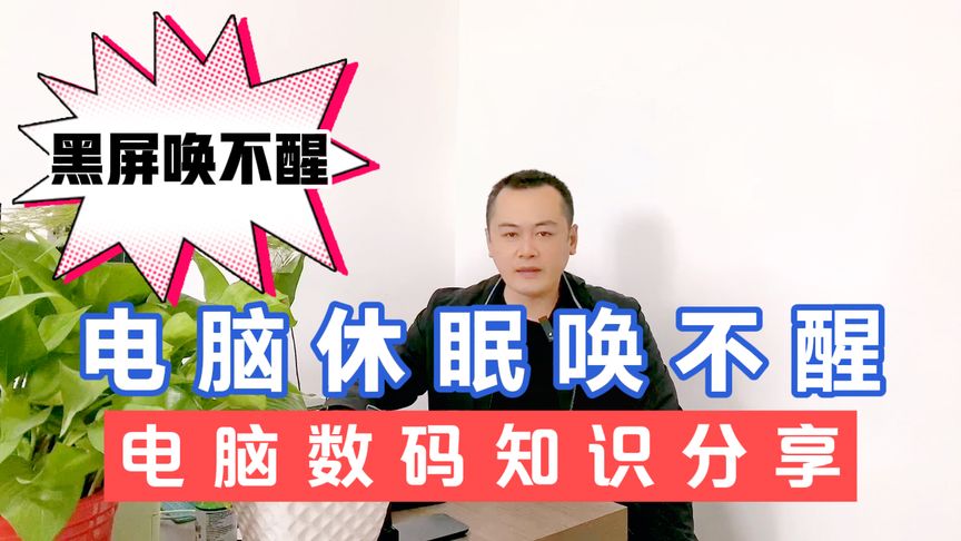 电脑休眠黑屏后唤不醒只能强制关机重启,资料无法保存