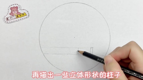 风景素描画怎么画简单又漂亮,简单漂亮的风景素描画