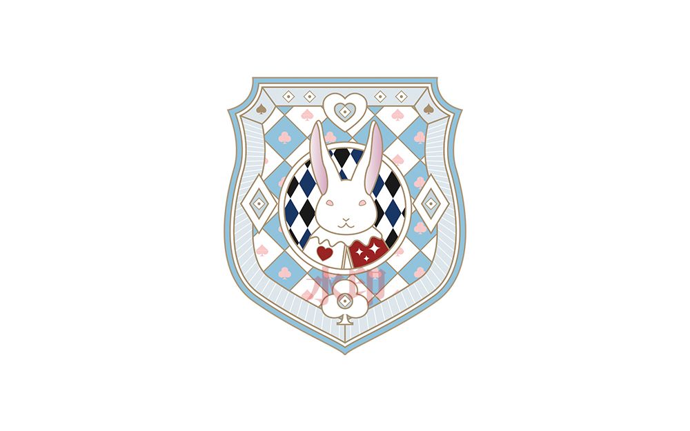 【AI设计】快速做一个小兔子徽章/矢量图案设计饭圈技能金属徽章logo设计教程