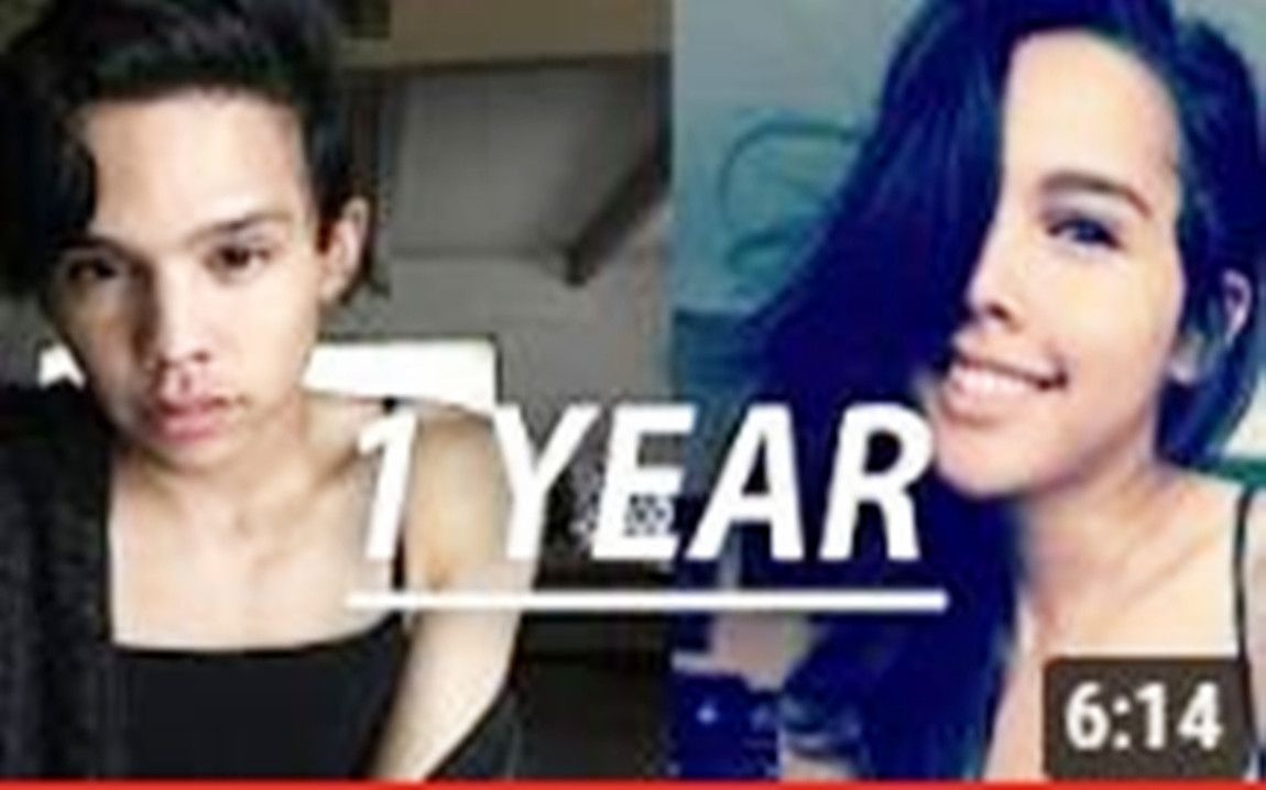 一年时间由男生变成漂亮女生!跨性别男变女