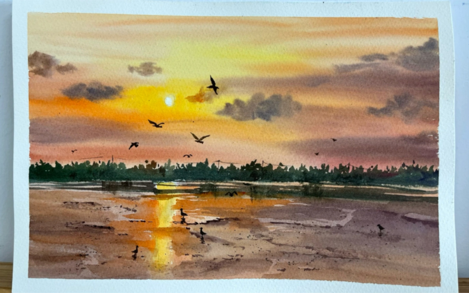 69/100张水彩风景入门小教程