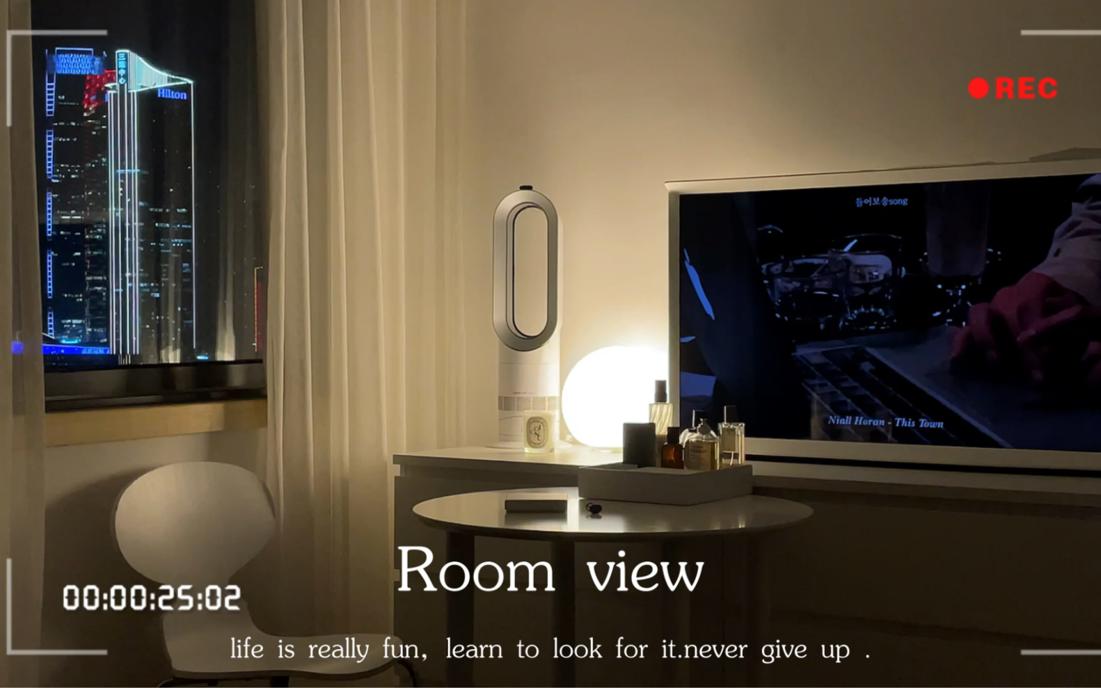 Room View|福州江景房|窗外夜景 城市解压 外滩夜景 福州三迪希尔顿ICC
