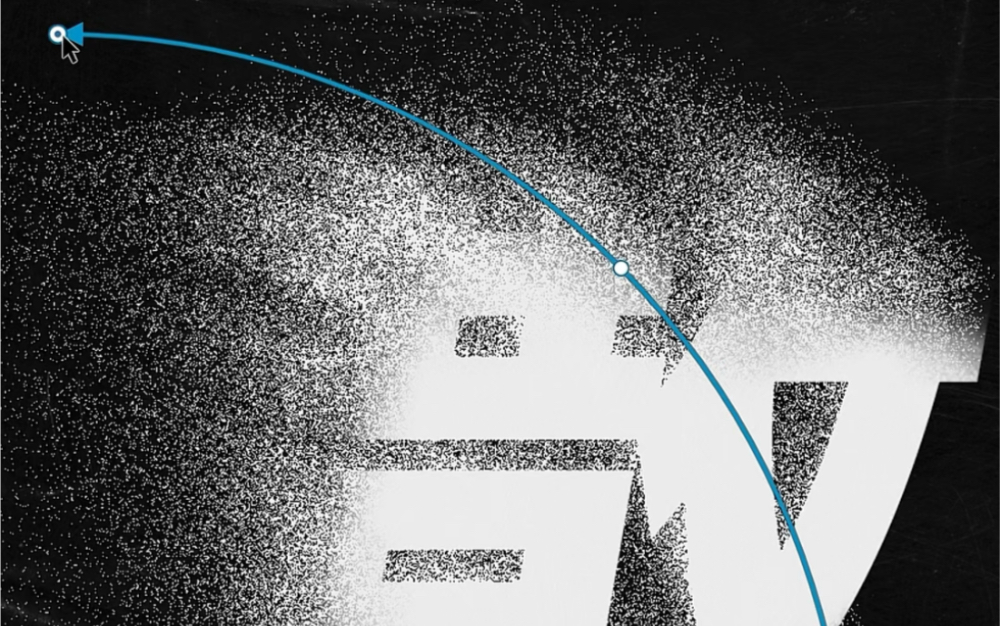 PS炫酷的粒子消散效果