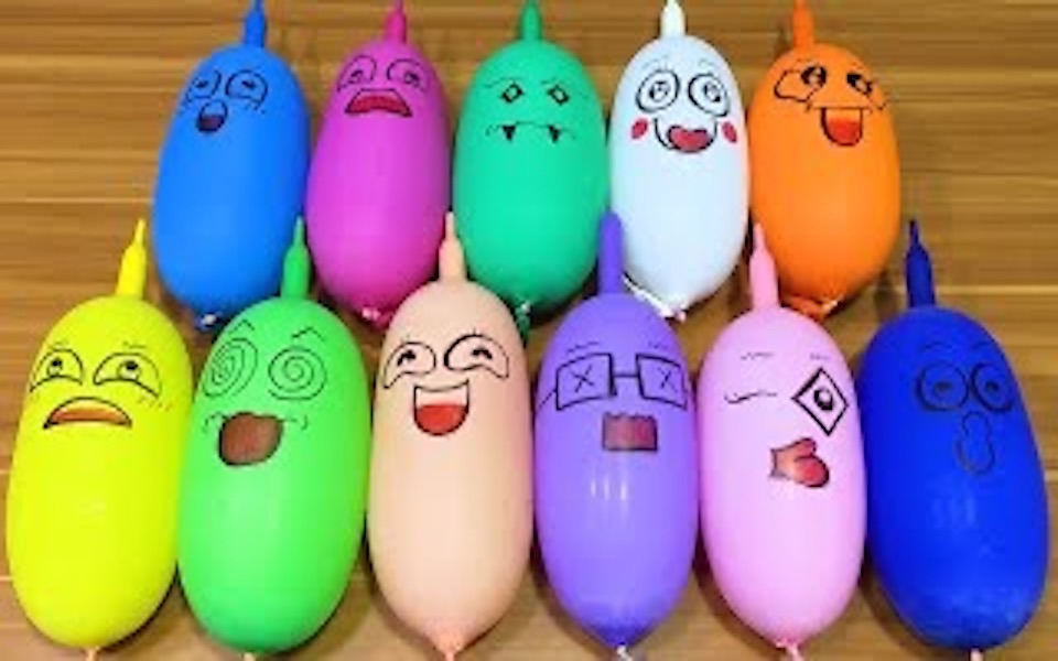 超有趣的表情包气球 儿童 DIY玩具