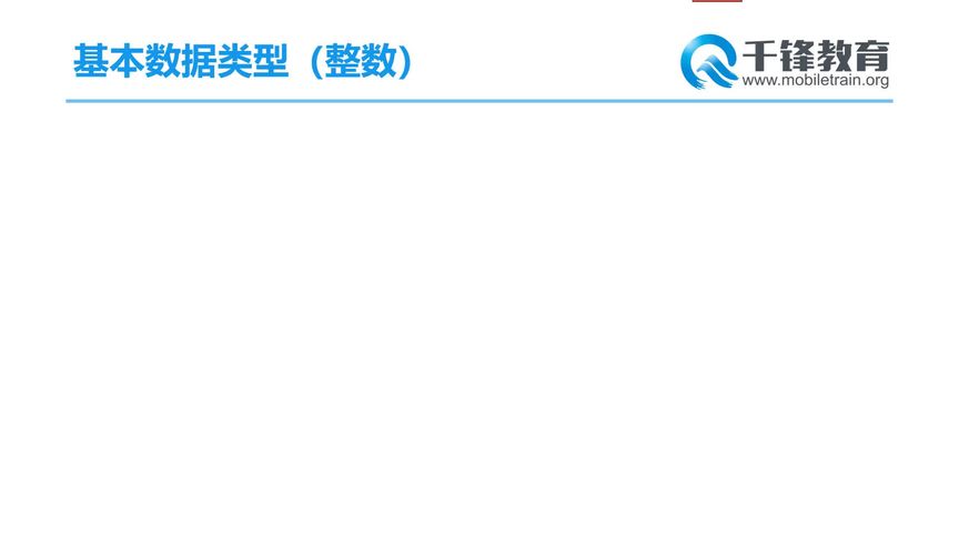 3.07 基本数据类型之整数(byte、short)