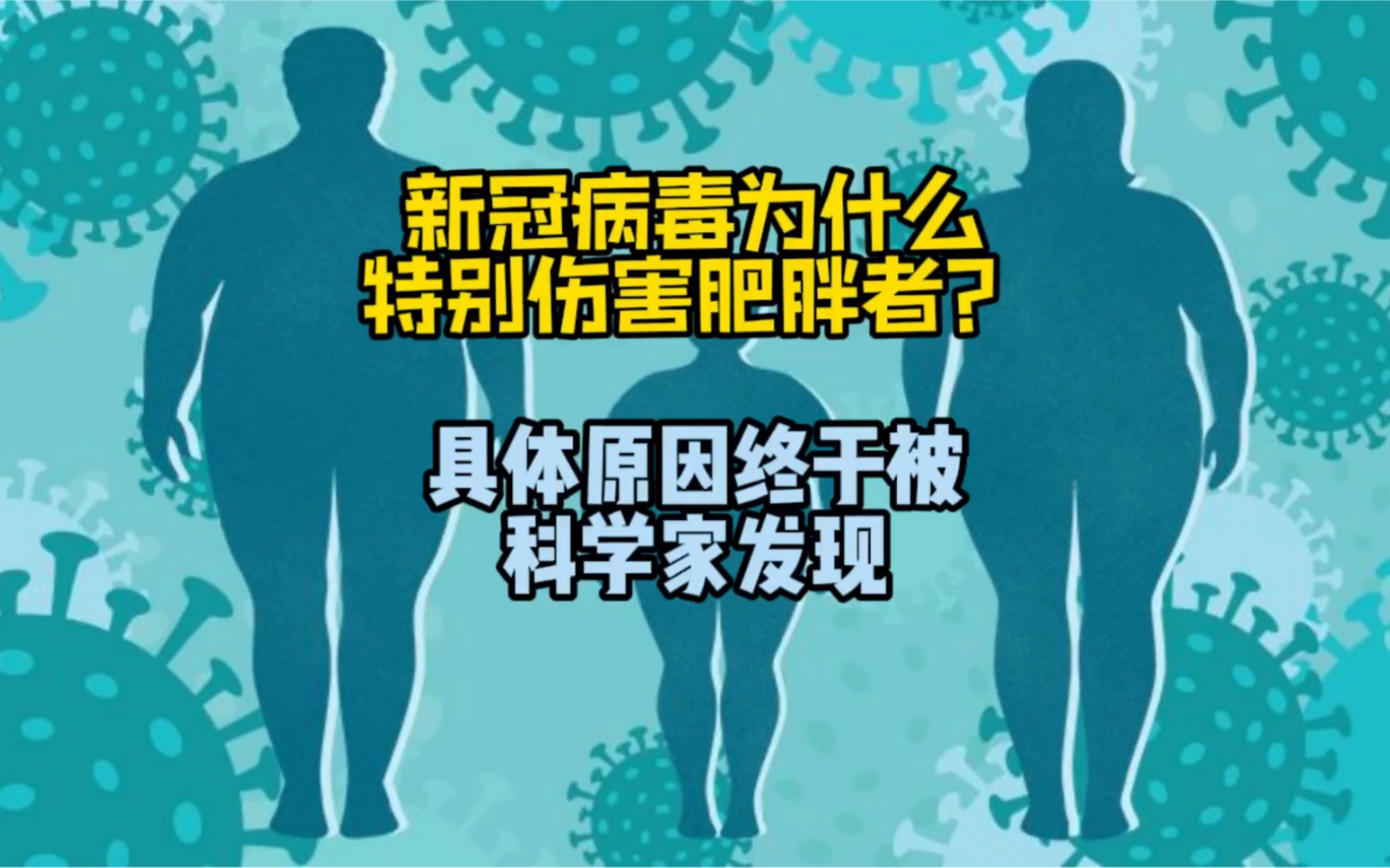 新冠病毒为什么对肥胖者伤害特别大?具体原因终于被科学家发现了
