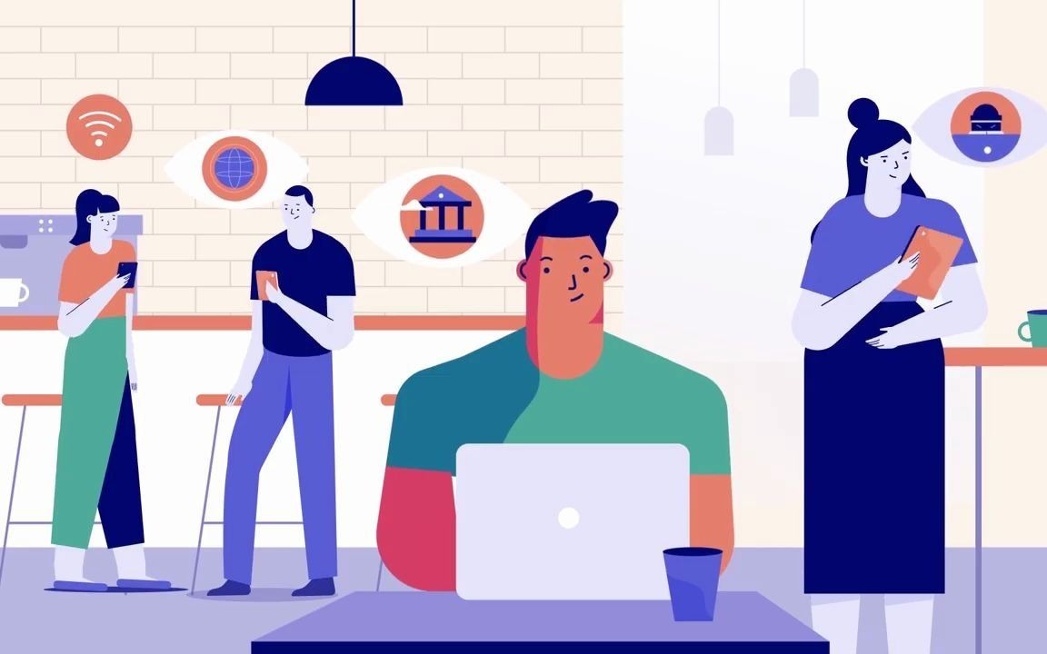 【二维动画】Vidico视频公司创意知识科普主题社交网络元素虚拟专用...