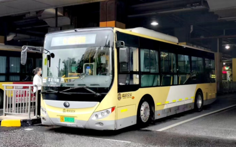 (嘉定公交)上海嘉定18路公交车外圈全程(双单路方向)(公交嘉定新城站...