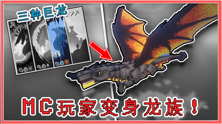 我的世界:MC中还有龙族?玩家可选择属性,向末影龙拜师才可飞翔