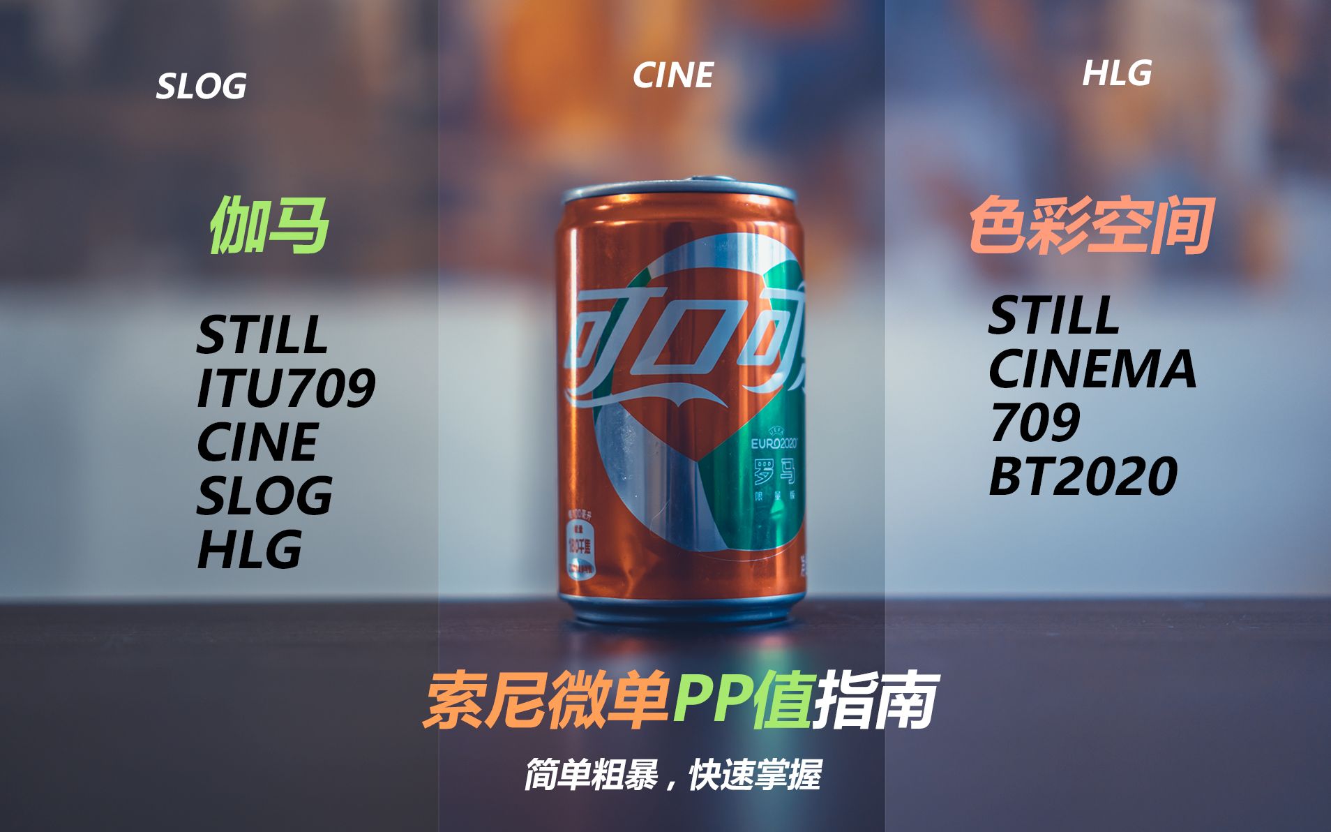 【阿里】简单粗暴!索尼微单PP值设置指南!SLOG,HLG,色彩空间全...