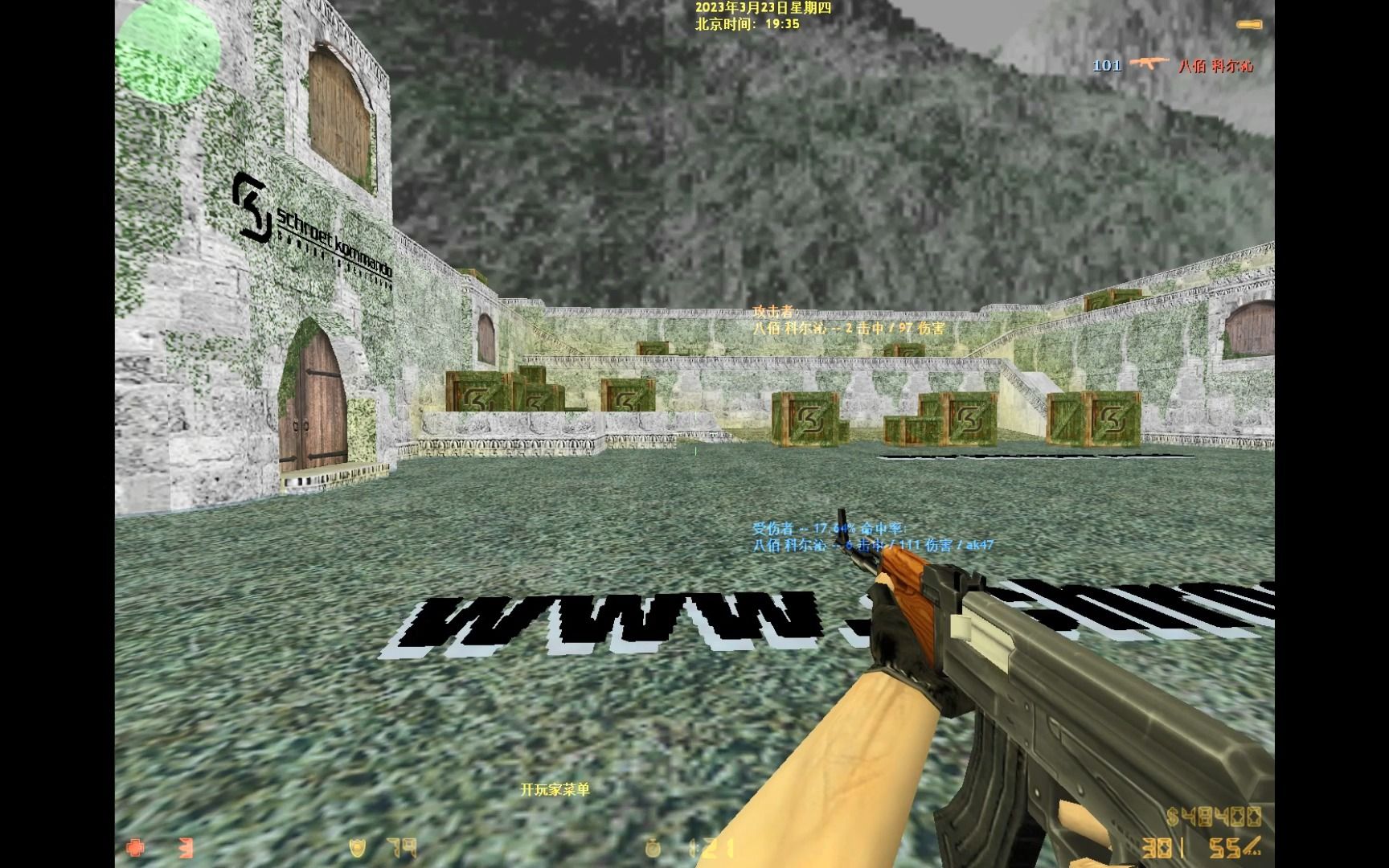 【cs1.6】aim_ak_m4_sk 练枪~又被作弊了